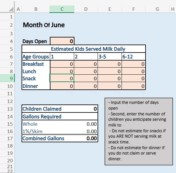 Serving Milk in the CACFP – Right from the Start Nutrition